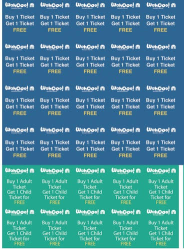 93% discount-Wahooo indoor waterpark Coupons Booklet city center seef ...