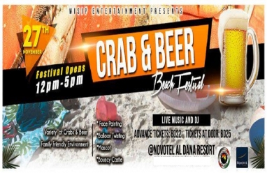 12% discount-Crab Beer brunch Festival novotel hotel bahrain