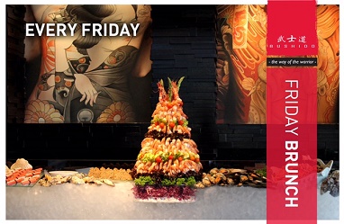 20% discount-Friday Brunch Bushido seef bahrain